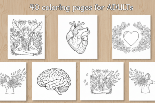 40 Mental Health Coloring Pages Graphic by Lasercut_pro · Creative Fabrica