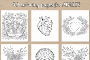 40 Mental Health Coloring Pages Graphic by Lasercut_pro · Creative Fabrica