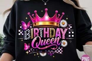 Birthday Queen Pink Crown Floral PNG Graphic by SAVA STORE · Creative ...