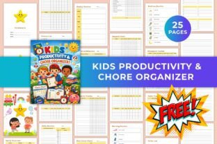 Kids Productivity & Chore Organizer KDP Graphic by SR KDP · Creative ...