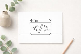 Programming Coding Line Art Graphic by T-Shirt Biz · Creative Fabrica