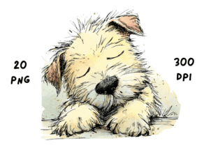 Storybook Whimsy Dog Life Clipart Set Graphic by giraffecreativestudio ...