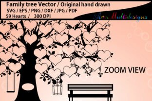 59 Heart Family Tree Template Graphic by Arcs Multidesigns · Creative ...