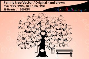 59 Heart Family Tree Template Graphic by Arcs Multidesigns · Creative ...