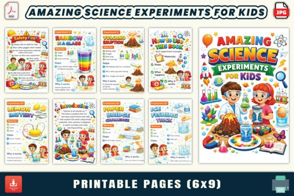 Cool Science Activities for Kids Graphic by LR ART · Creative Fabrica