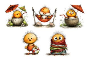 Cute Beach Chick PNG Clipart Graphic by Nicolle's Colorful Art ...