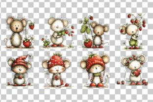 Cute Strawberry Mouse PNG Clipart Graphic by Nicolle's Colorful Art ...