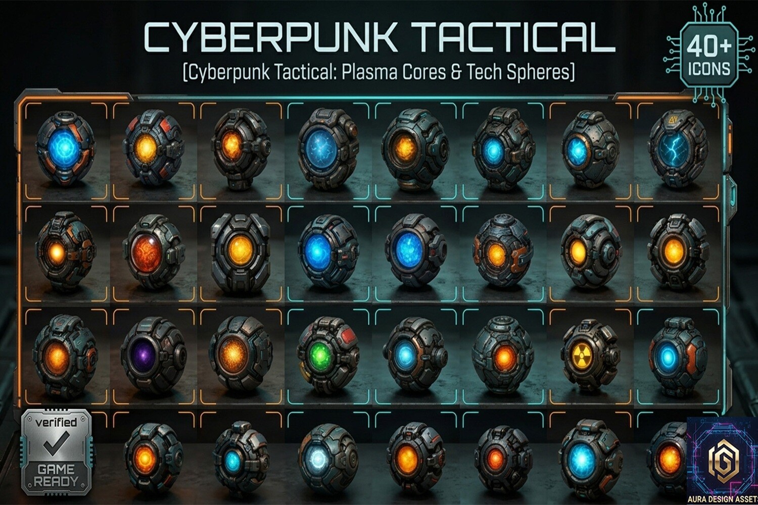 Cyberpunk Tactical Plasma Cores & Tech Graphic by steblevvn5 · Creative ...