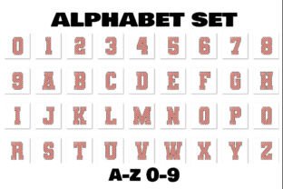 Patriotic Red Checkered Alphabet Letter Graphic by Beer Design ...