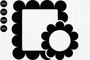 Scalloped Border Oval Frame Vector SVG Graphic by VECTOR AREA ...