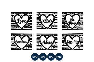 Valentines Day Handwritten Heart Phrases Graphic by DesignVectx ...