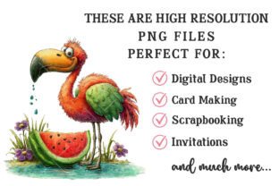 Watercolor Summer Flamingo Clipart Graphic by RevolutionCraft ...