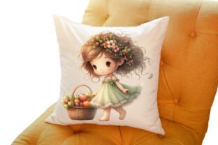 Whimsical Summer Girl Clipart PNG Graphic by Sublimation Design ...