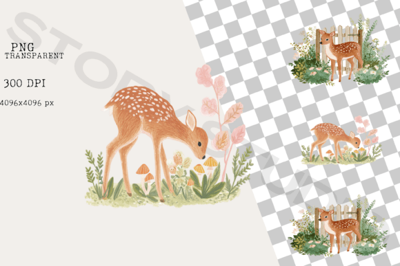 Cute Woodland Squirrels Spring Clipart Graphic by Story Studio ...