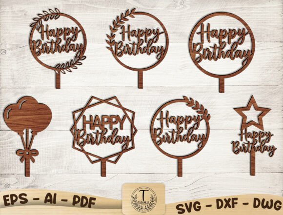 5,592 Cake Topper Svg Designs & Graphics