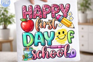 Happy First Day of School PNG T-SHIRT Graphic by LILY DIGITAL Arts ...