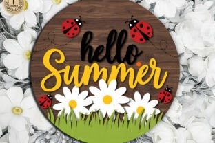 Hello Spring Door Sign SVG Bundle · Creative Fabrica