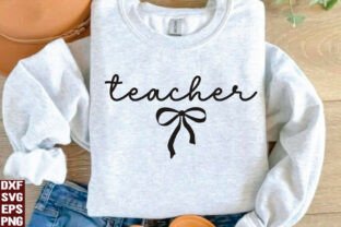Teacher SVG, Coquette Bow PNG Graphic by suriayaaktere4 · Creative Fabrica