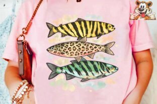Watercolor Animal Print Fish PNG Clipart Graphic by TigerDesigns ...