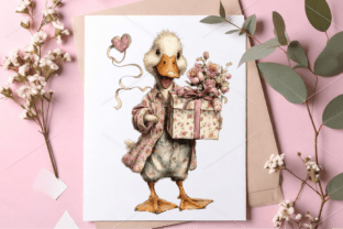 Watercolor Coquette Goose Clipart Bundle Graphic by Lazy Panda ...