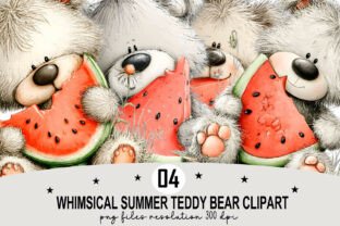 Whimsical Summer Teddy Bear Clipart Graphic by DesignEasy · Creative ...