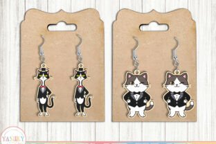 Cute Cat Earrings Laser Cut SVG Bundle · Creative Fabrica