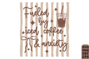 Fueled by Iced Coffee SVG PNG Graphic by GraphicsTreasures · Creative ...