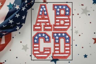 Stars and Stripes Alphabet · Creative Fabrica