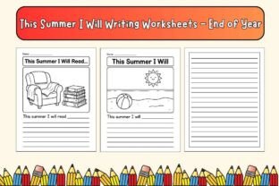 This Summer I Will Writing Worksheets Graphic by TheStudyKits ...
