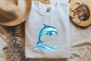 Watercolor Blue Ocean Animals Clipart Graphic by Smart Dream Shop ...