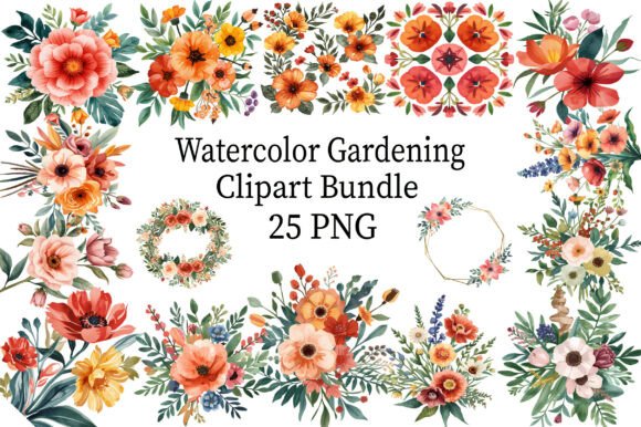 Watercolor Summer Fashion Clipart Bundle Graphic by Cute Paw · Creative ...