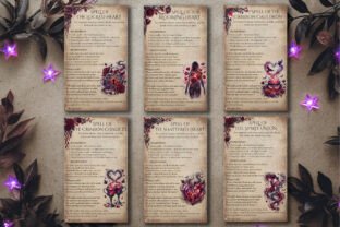 16 Gothic Love Spell Cards Printable Dar Graphic by ElvishTale ...