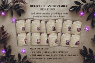 16 Gothic Love Spell Cards Printable Dar Graphic by ElvishTale ...