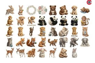 Baby Animal Milestones Nursery Decor Graphic by c.kav.art · Creative ...