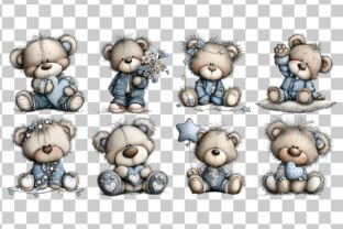 Blue Teddy Bear PNG Clipart Graphic by Nicolle's Colorful Art ...