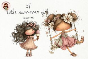 Little Summer Girl PNG Clipart Graphic by Nicolle's Colorful Art ...