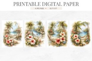 Watercolor Tropical Garden Paradise Junk Graphic by Luv Bijou ...