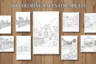 60 Farmhouse Coloring Pages for Adults Graphic by Lasercut_pro ...