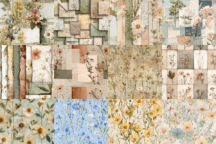 70 Wildflower Digital Paper Pack Graphic by Diana Hunter · Creative Fabrica