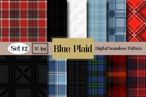 Purple Plaid Digital Seamless Pattern Graphic by FontSupply Studio ...