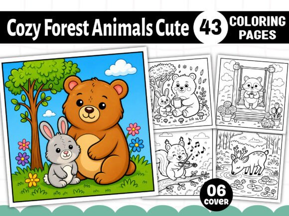 Secret Forest Coloring Pages for Kids Graphic by KDP PRO DESIGN ...