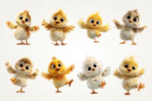 Funky Chick Clipart Bundle Graphic by Creative Design Studio · Creative ...