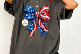 Hand Painted Patriotic Coquette Bow PNG Graphic by studiopixelwave ...