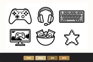 Pixel Star Game Controller Icons Graphic by SVGdesigns · Creative Fabrica