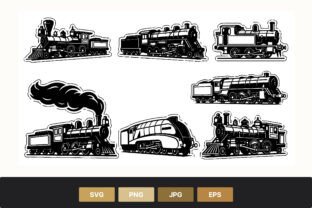 Vintage Steam Locomotive Train Vector Illustration par SVGdesigns ...