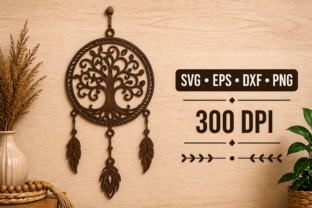Wooden Dream Catchers Laser Cut SVG · Creative Fabrica