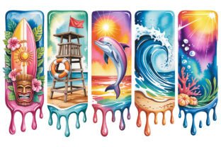 Ropical Dripping Triptych Clipart Set Graphic by Joanna Redesiuk ...
