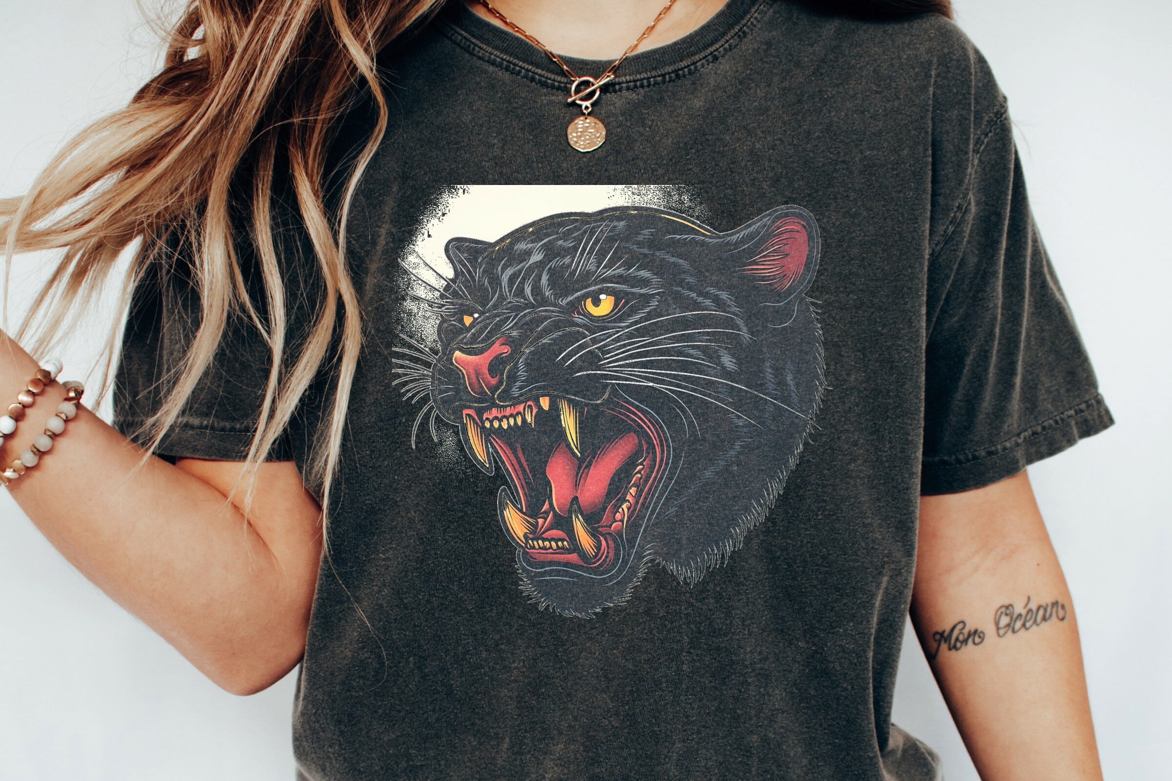 Ferocious Black Panther Roaring Head Png Graphic by gregoraciiart ...