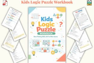 Kids Logic Puzzle Workbook Graphic by KDPLab · Creative Fabrica