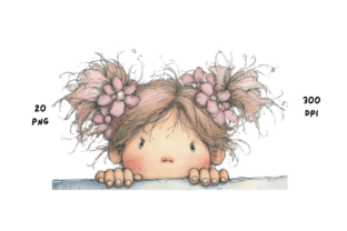 Storybook Whimsy Girl Life Clipart Set Graphic by giraffecreativestudio ...